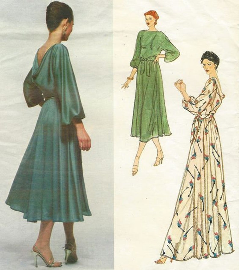 1979 Vintage VOGUE Sewing Pattern DRESS B36 1860 by Jerry - Etsy UK