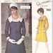 1968 Vintage VOGUE Sewing Pattern B40" One-piece DRESS (2187) by Jo ...
