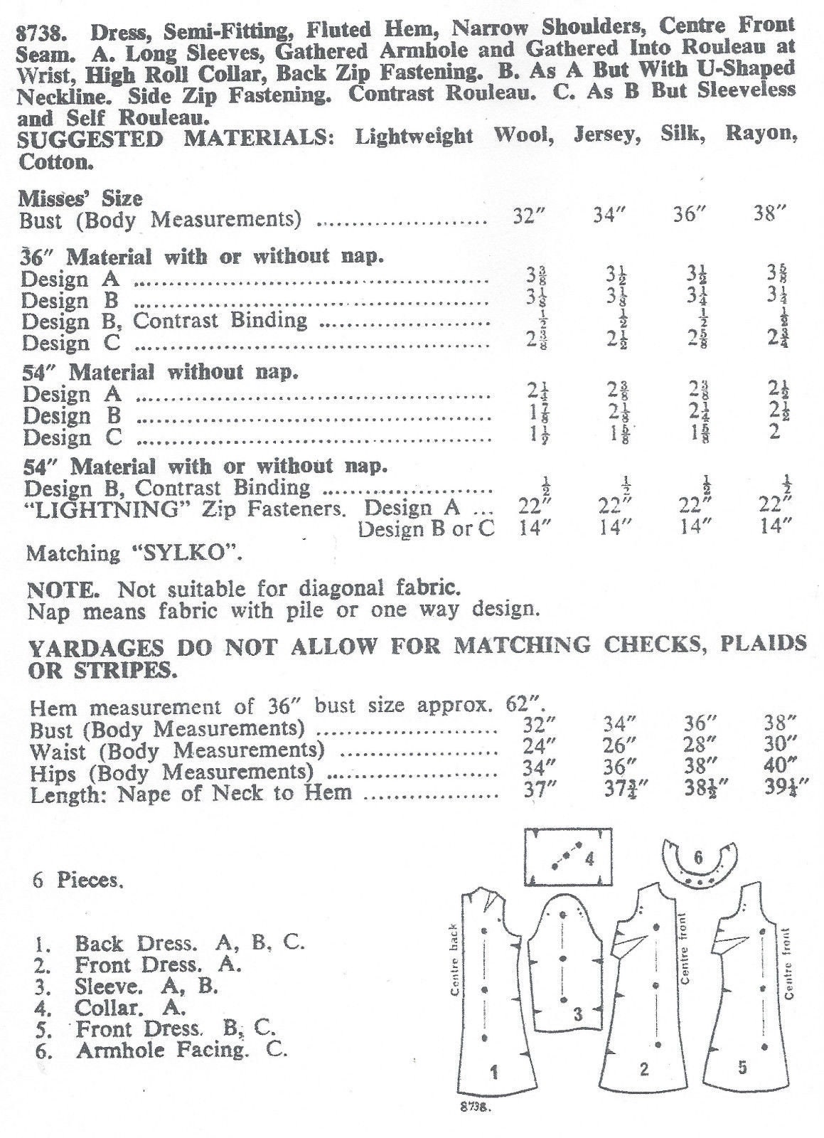 1960s Vintage Sewing Pattern B36 DRESS R688 by Le Roy - Etsy