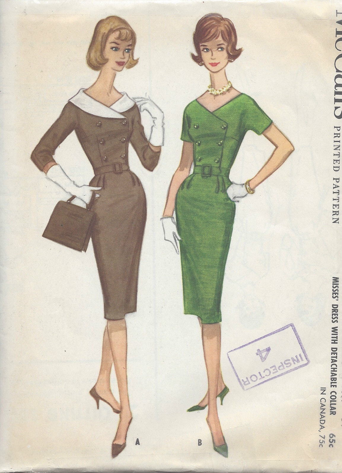 1960 Vintage Sewing Pattern B34 DRESS R784 Mccall's 5628 - Etsy