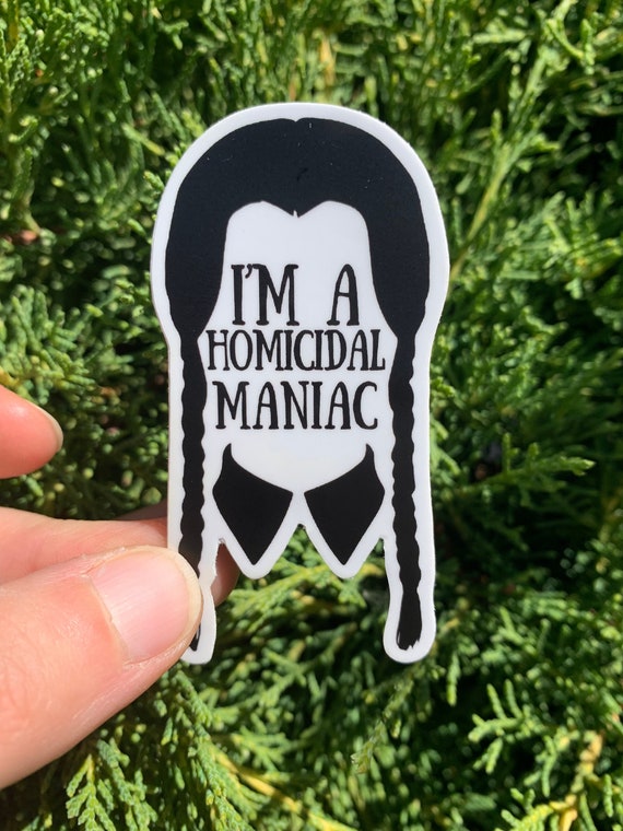 Wednesday Addams Vinyl Sticker Decal Waterproof Sticker - Etsy New Zealand