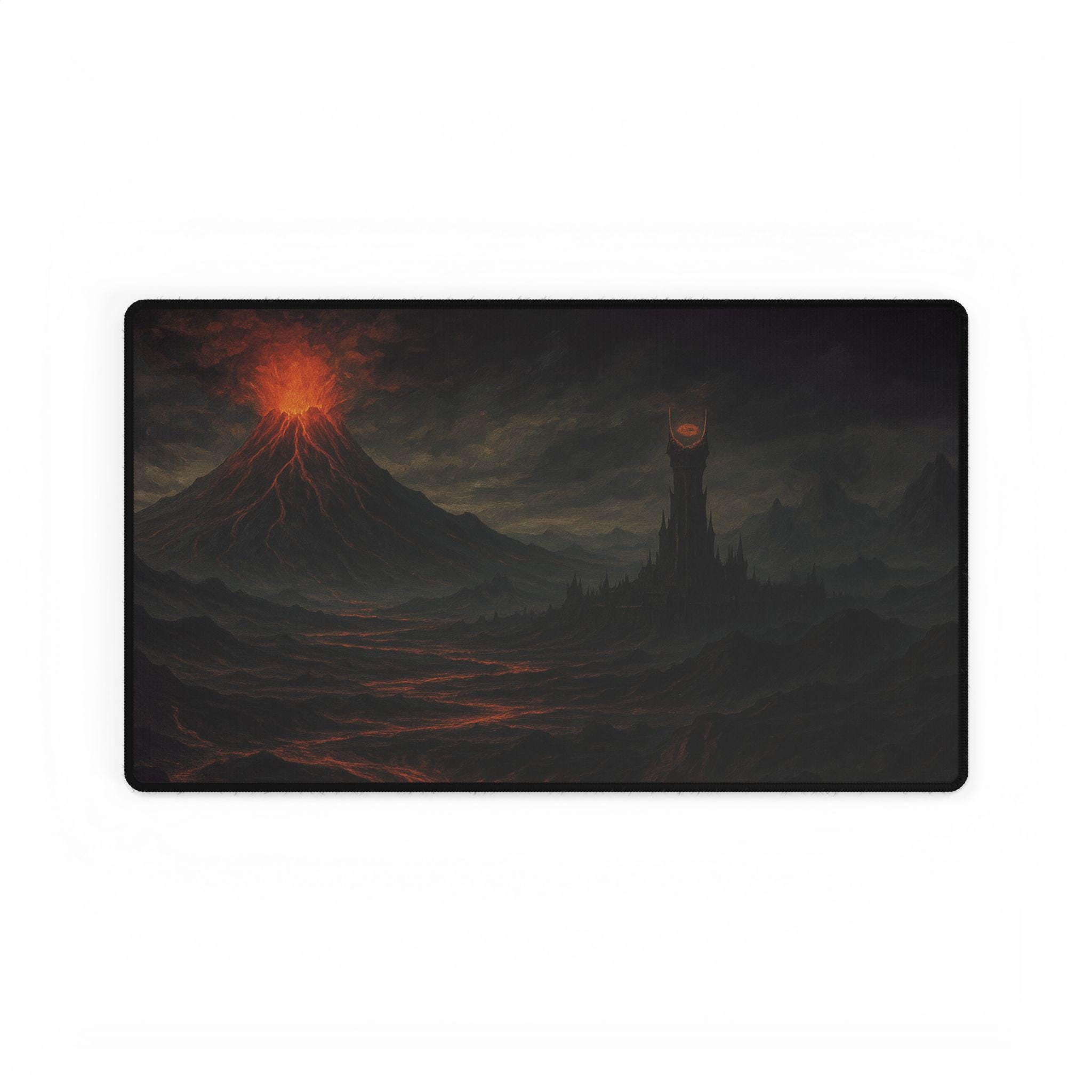 Mordor & Mount Doom | Lord of the Rings Inspired Desk Mat - Etsy