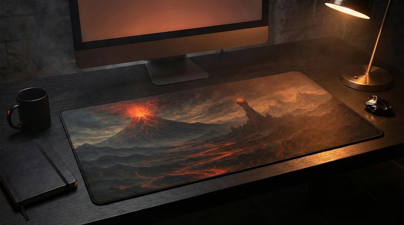Mordor & Mount Doom | Lord of the Rings Inspired Desk Mat - Etsy UK