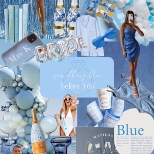 Something Blue Party Theme Kit!! - Etsy