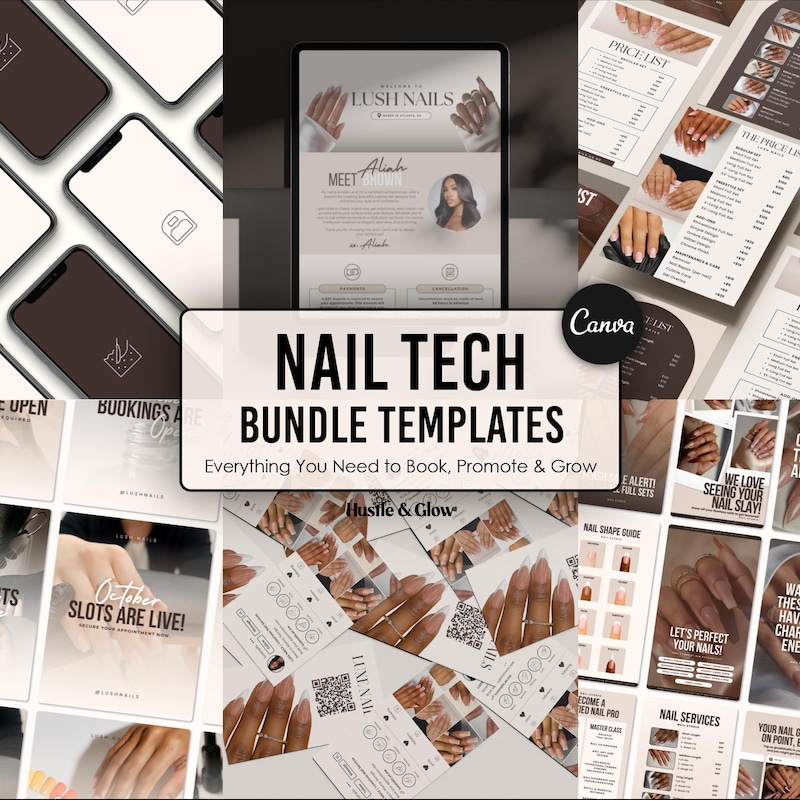 Square Nails Brown - Etsy