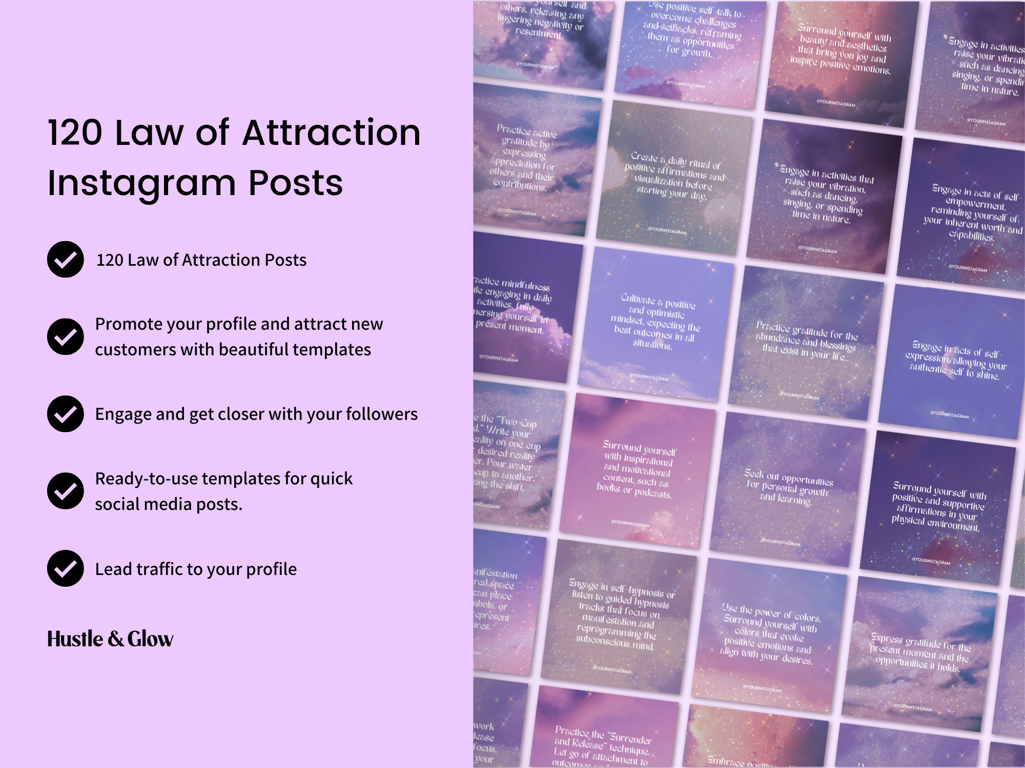 Law of Attraction Instagram Posts Spiritual Posts - Etsy
