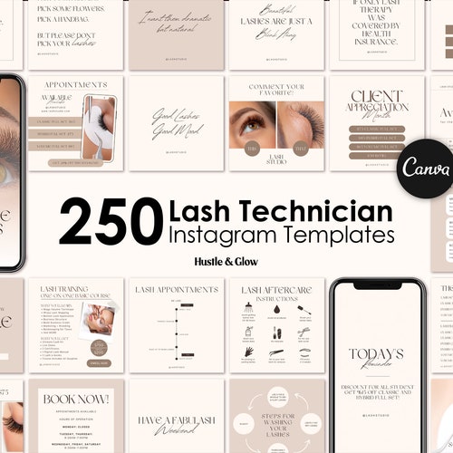 Lash Technician Instagram Posts Matching Instagram Stories - Etsy Canada