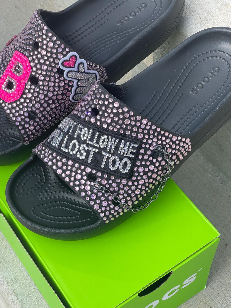 Custom Rhinestone Crocs, Blinged Out Crocs, Customized Crocs, Crocs ...