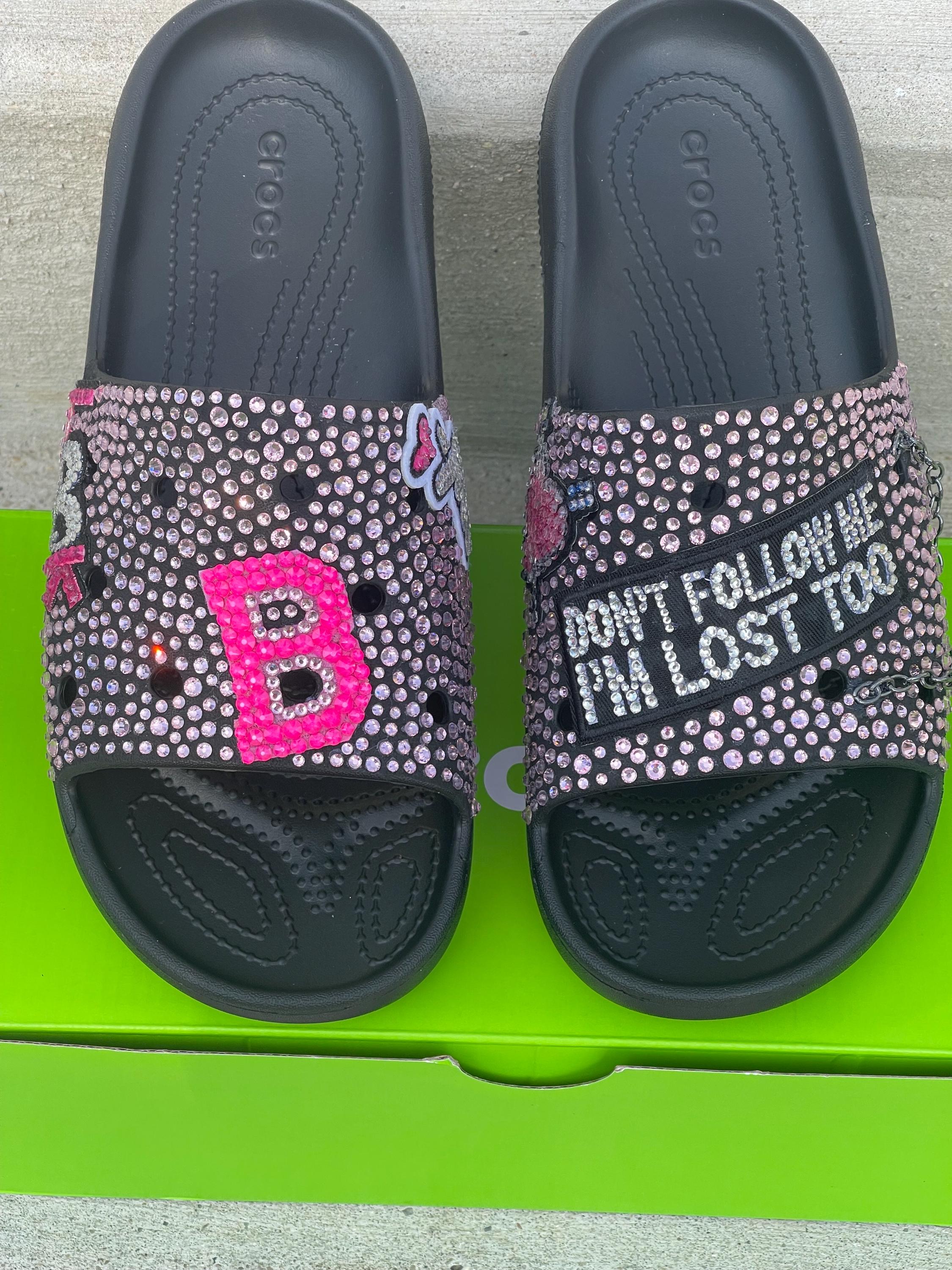 Custom Rhinestone Crocs, Blinged Out Crocs, Customized Crocs, Crocs ...