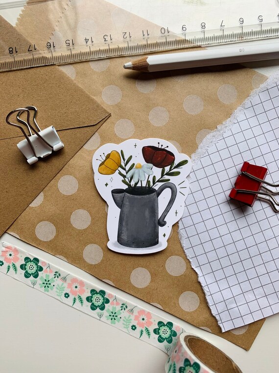 Flower Sticker XL Single Sticker Blumen Sticker Sticker - Etsy