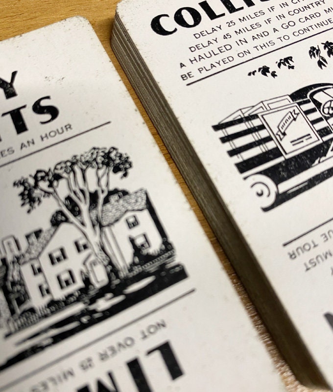 Vintage Touring Card Game by Parker Brothers - Etsy