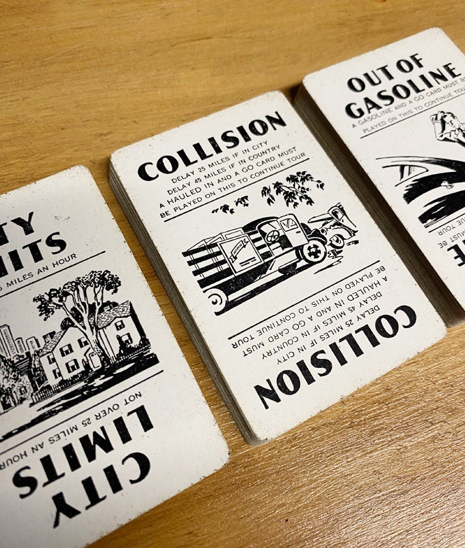 Vintage Touring Card Game by Parker Brothers - Etsy