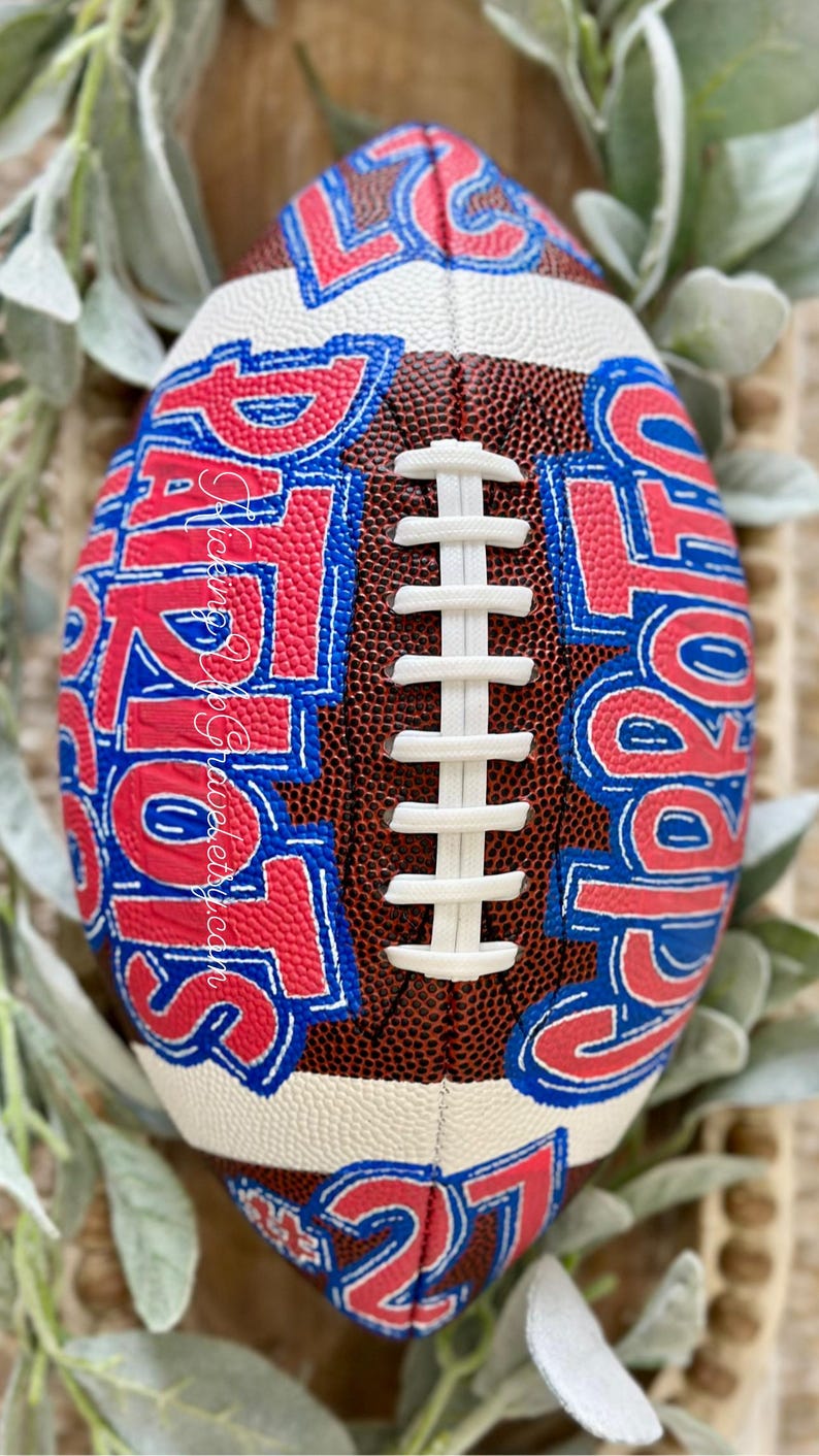 Custom Hand-painted Football | Personalized HOCO Proposal Gift | School ...