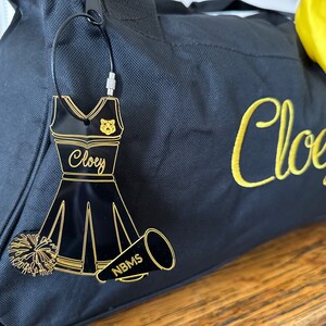 Personalized Bag Tag, Swag Tag, Cheer-leading, Cheer Tag, Coach Gift ...