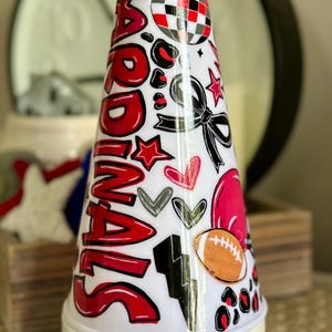 Custom Hand Painted Cheer Megaphone – Personalized Spirit Gift for ...