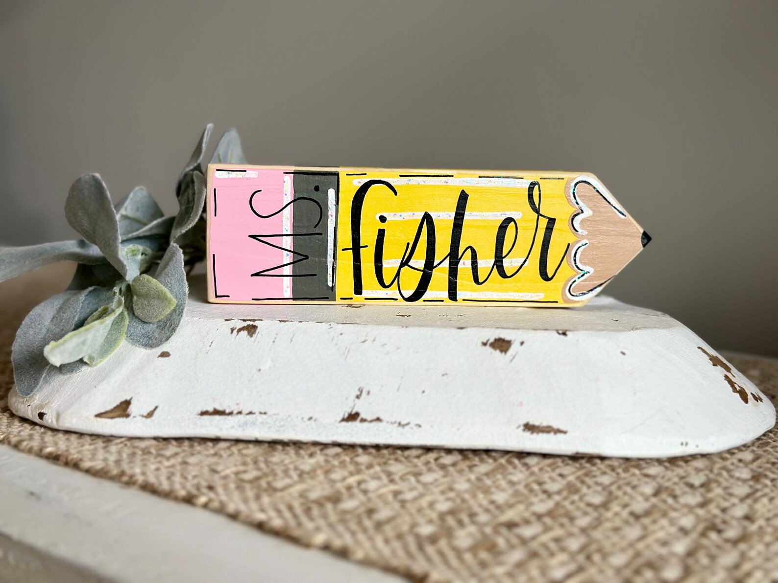 Teacher Name Plate, Teacher Gift, Custom Teacher Gift, Teacher ...