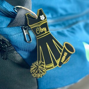 Personalized Bag Tag, Swag Tag, Cheer-leading, Cheer Tag, Coach Gift ...