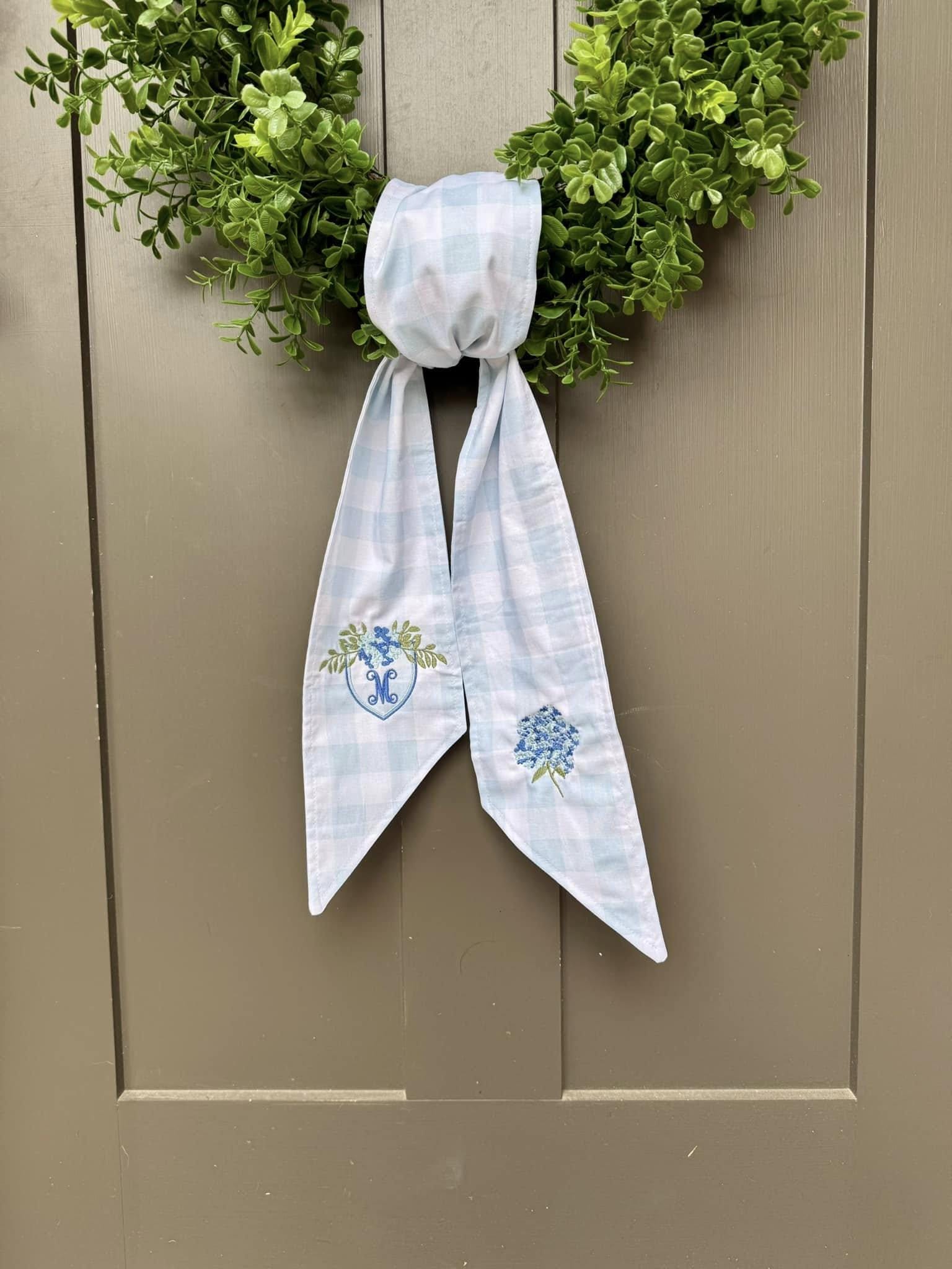 Spring Wreath Sash, Easter Wreath Sash, Custom Wreath Sash, Front Door ...