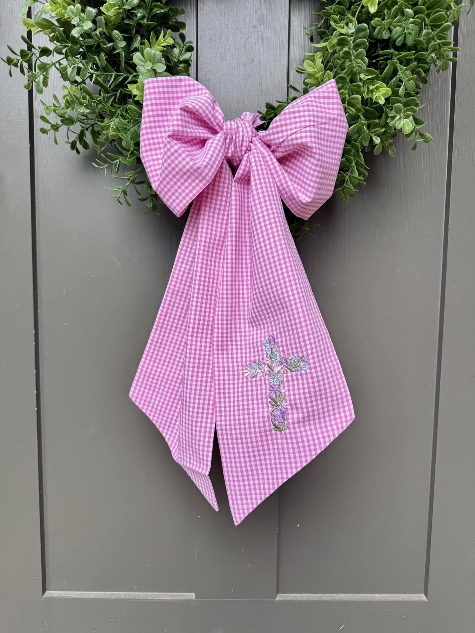 Spring Wreath Sash, Easter Wreath Sash, Custom Wreath Sash, Front Door ...