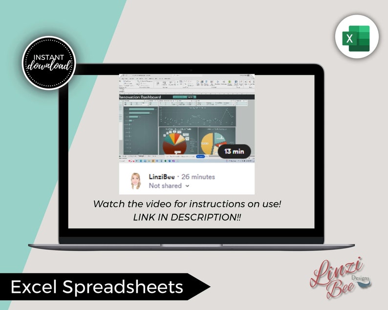 Renovation Planner for EXCEL, Home Reno Tracker, Building Work Planner ...