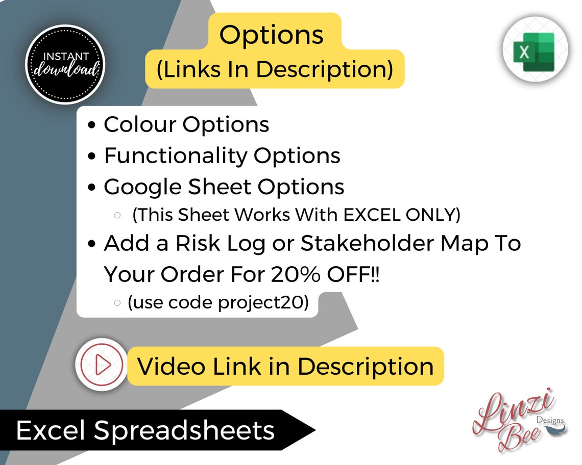 Project Planning Dashboard, Automated Gantt Chart, Project Tracker ...