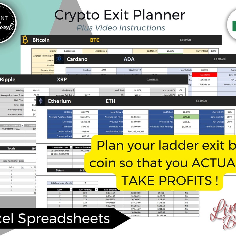 Excel Template Crypto - Etsy