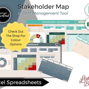 Stakeholder Mapping Excel Spreadsheet, Project Management Tool, CRM ...