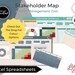 Stakeholder Mapping Excel Spreadsheet, Project Management Tool, CRM ...