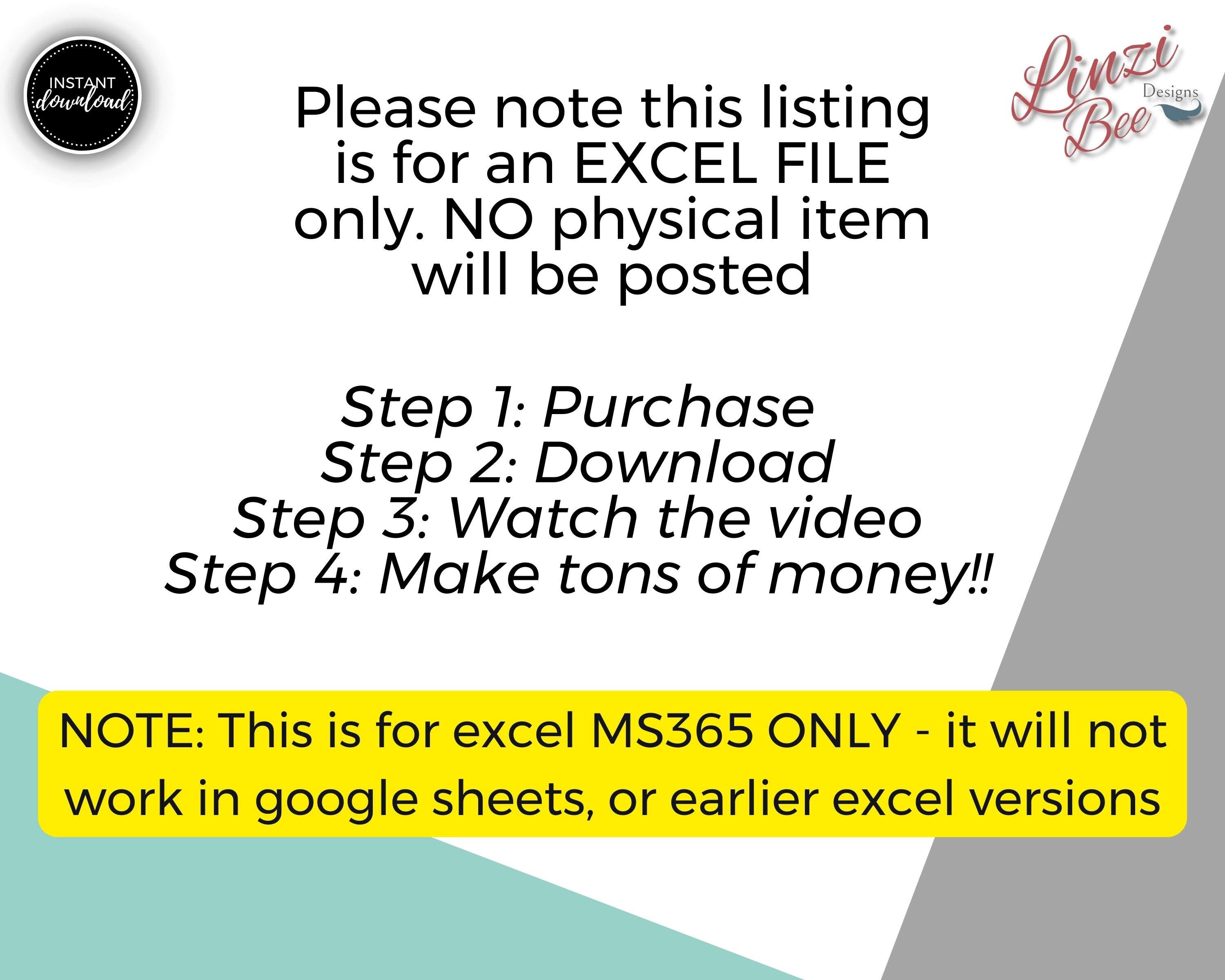 Renovation Planner for EXCEL, Home Reno Tracker, Building Work Planner ...