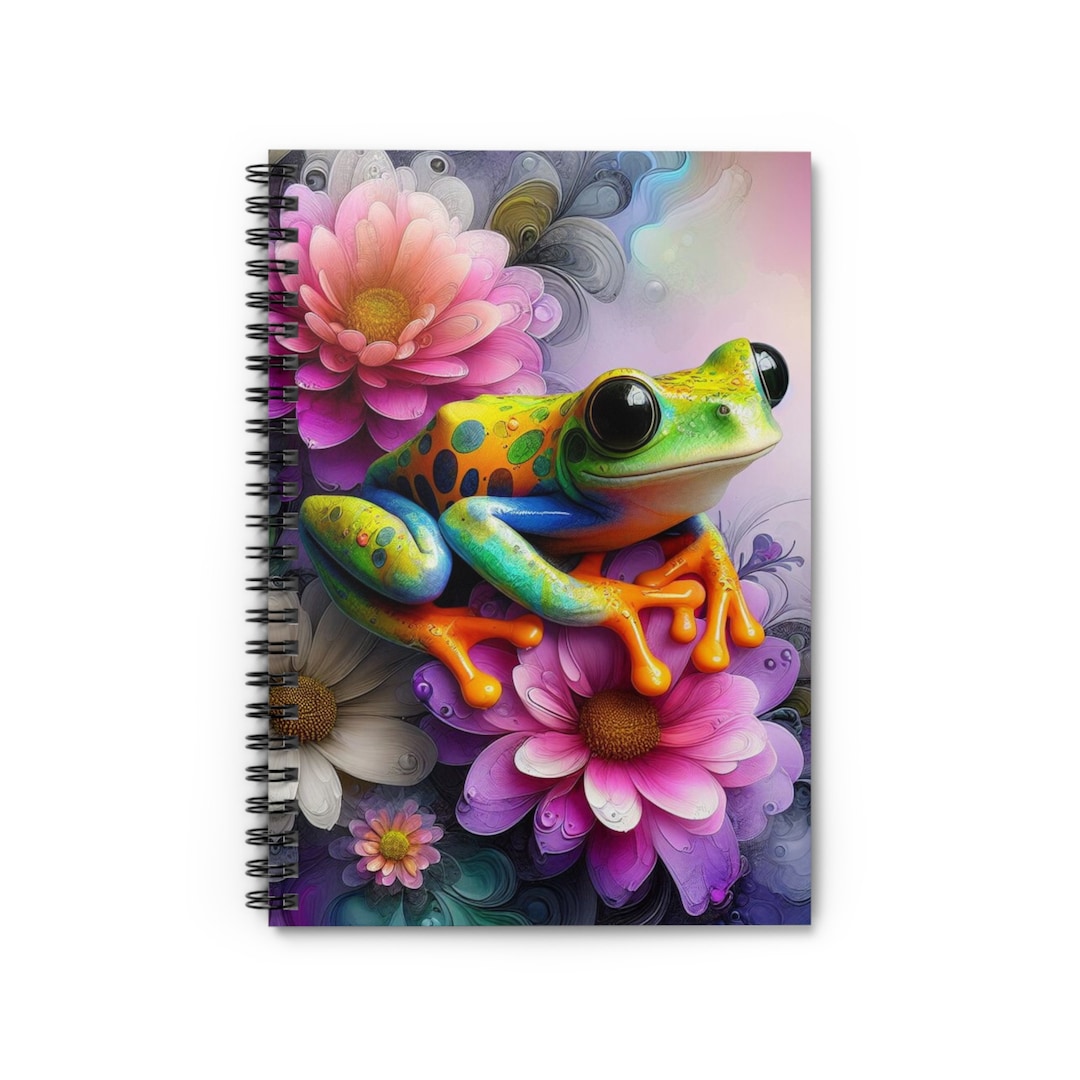 Frog Notebook, Ruled Line, Frog Stationary, Journal, Diary, Gift for ...