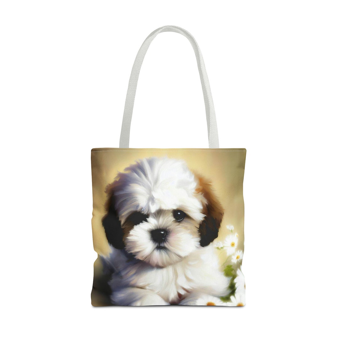Shih Tzu Tote Bag, Shih Tzu Lover Gift, Beach Bag, Shopping Bag ...