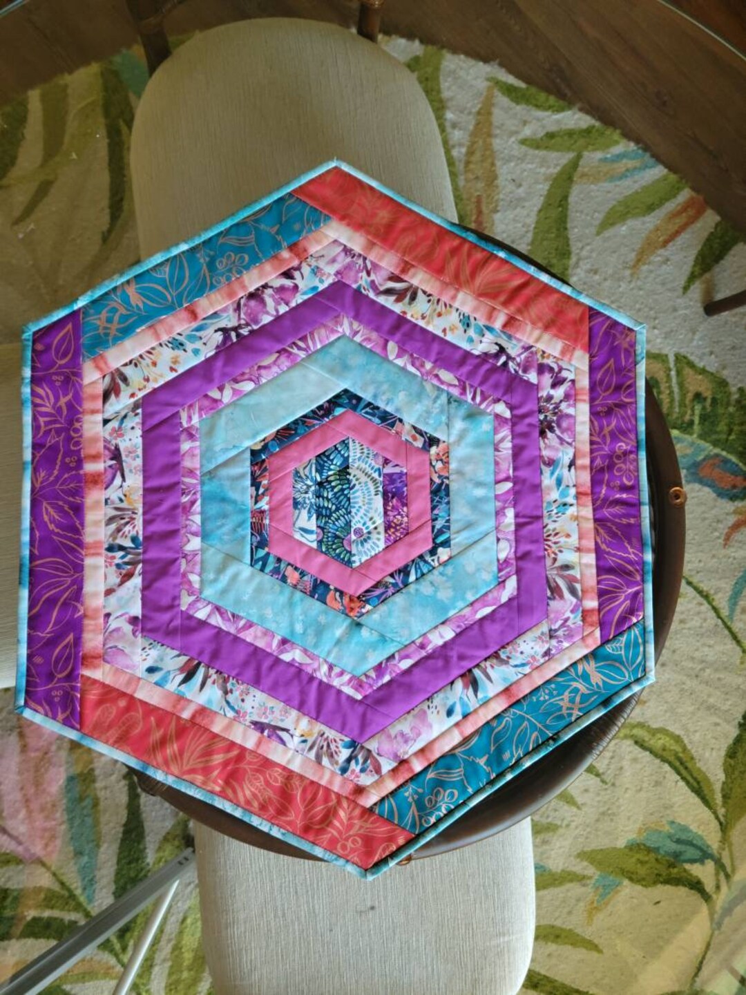 Hexagonal Topper (pastels) - Etsy