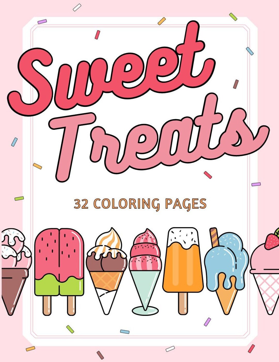 Sweet Treats: 32 Coloring Pages - Etsy