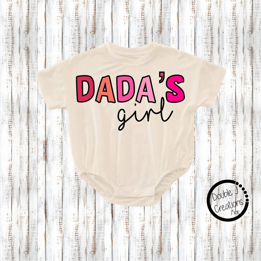 Oversized Dada's Girl Pink Bubble Romper Bodysuit - Etsy