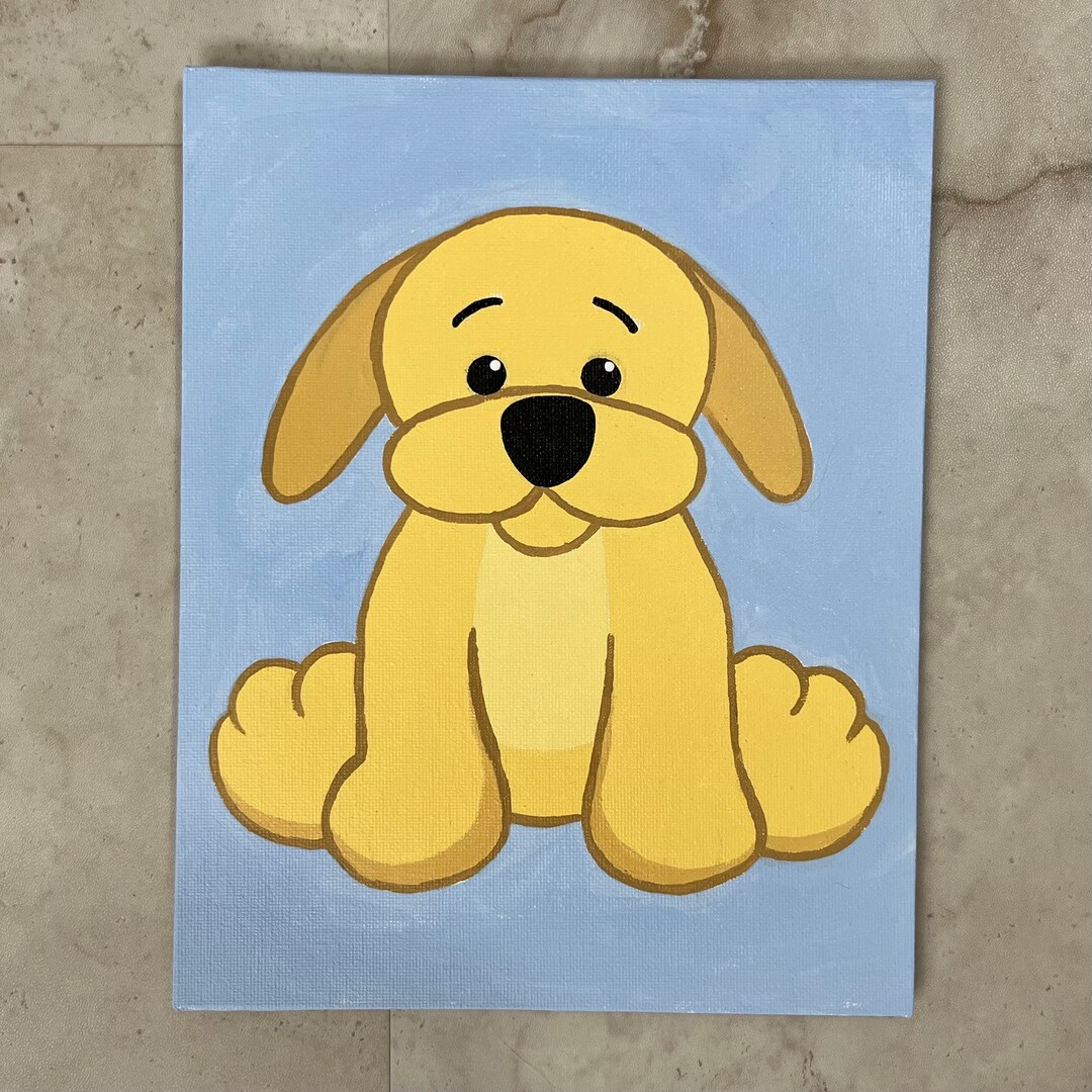 Webkinz Yellow Lab Pet Fan Art Painting - Etsy