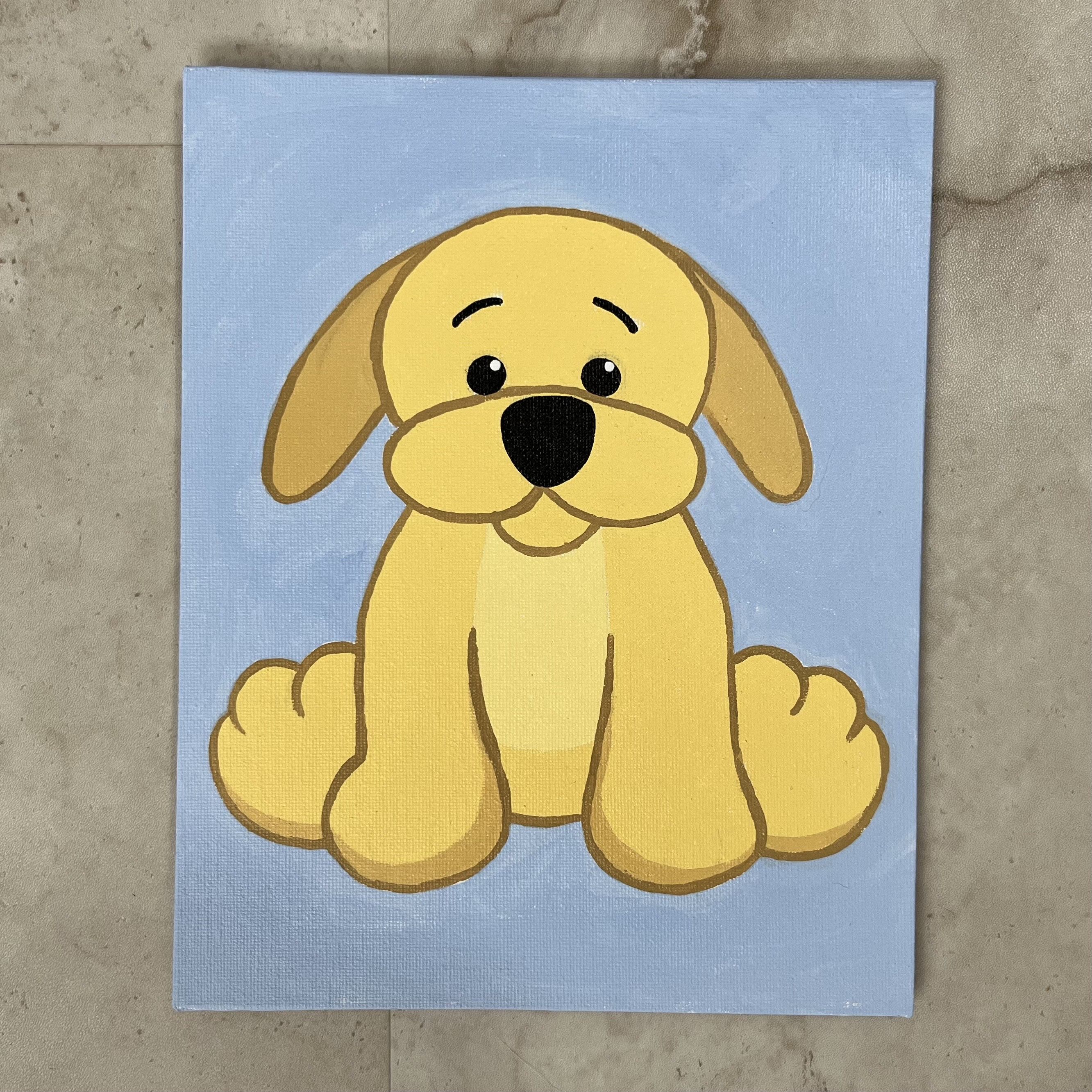 Webkinz Yellow Lab Pet Fan Art Painting - Etsy