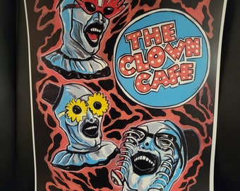 Terrifier Art the Clown Clown Cafe T-shirt made to Order - Etsy