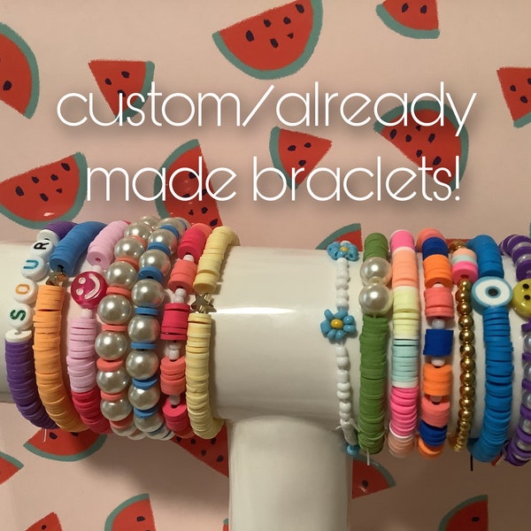 Clay Bead Bracelets Ideas - Etsy