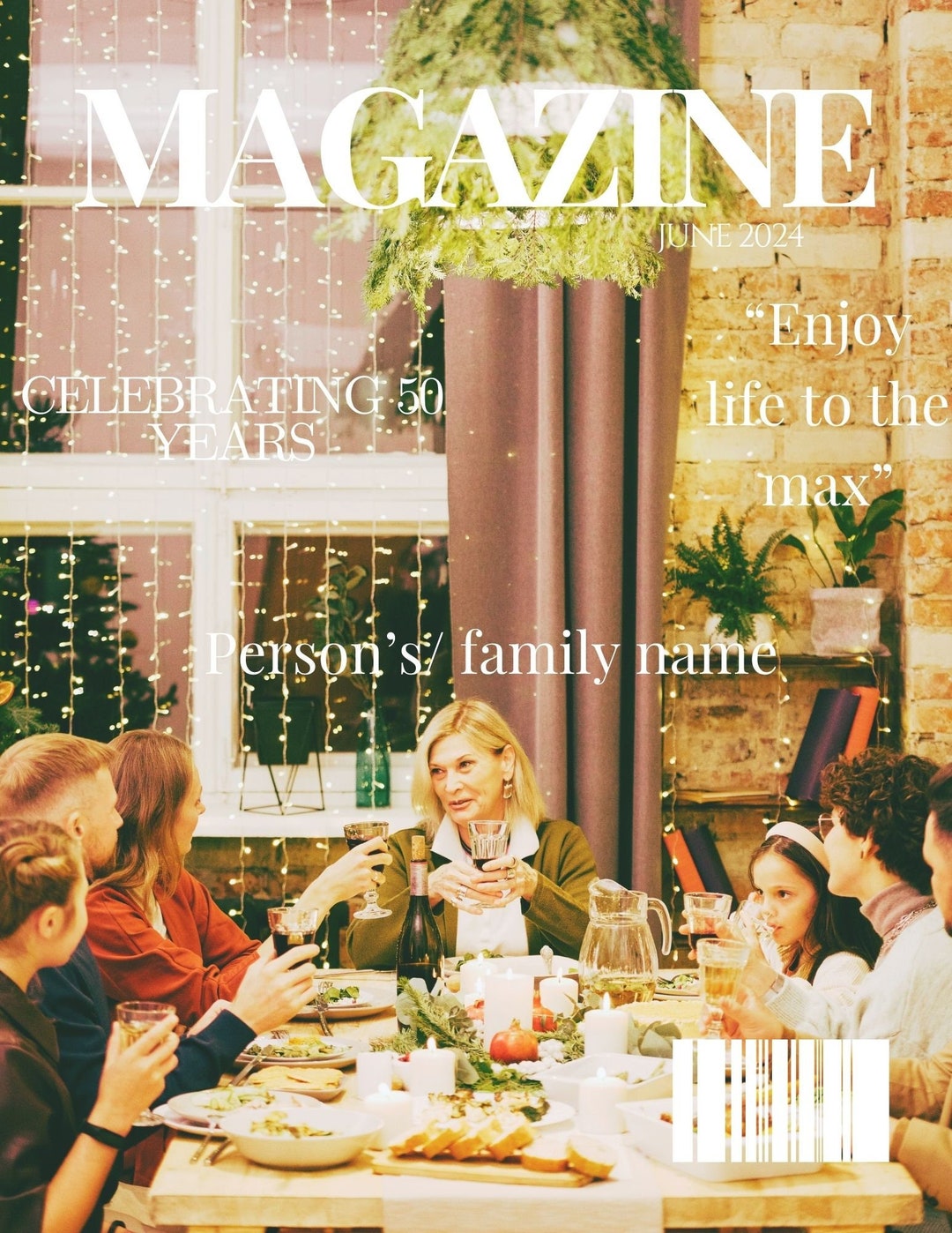 Personalized Family Photo Album Magazine Gift Family Album for ...