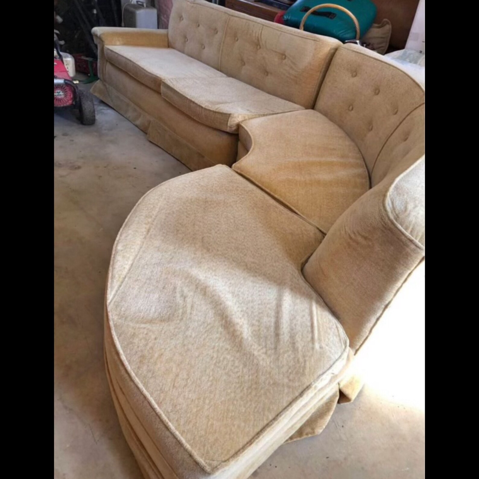 CUSTOM 1950s Modified 2 Piece Art Deco Sectional - Etsy