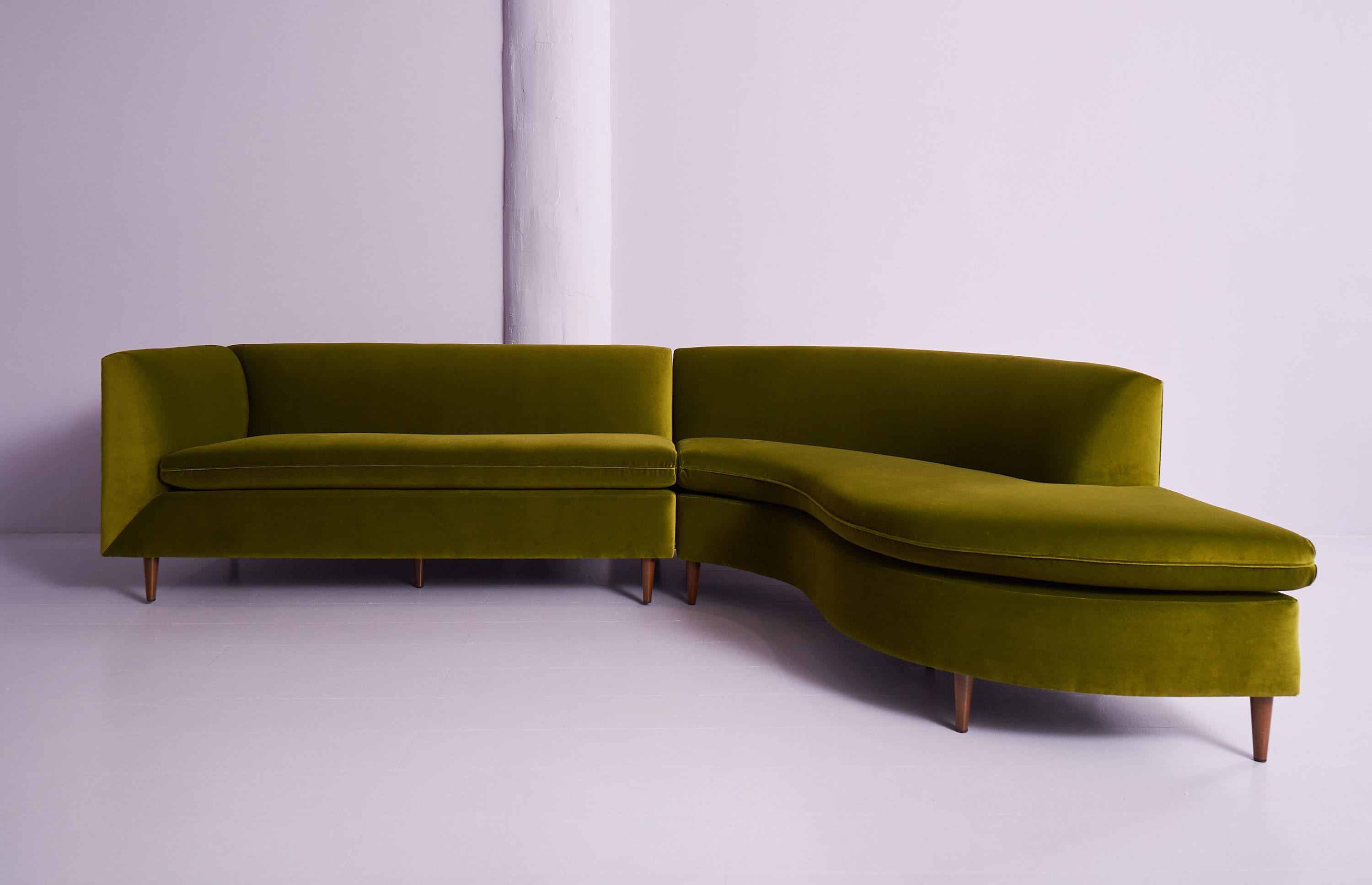 CUSTOM 1950s Modified 2 Piece Art Deco Sectional - Etsy