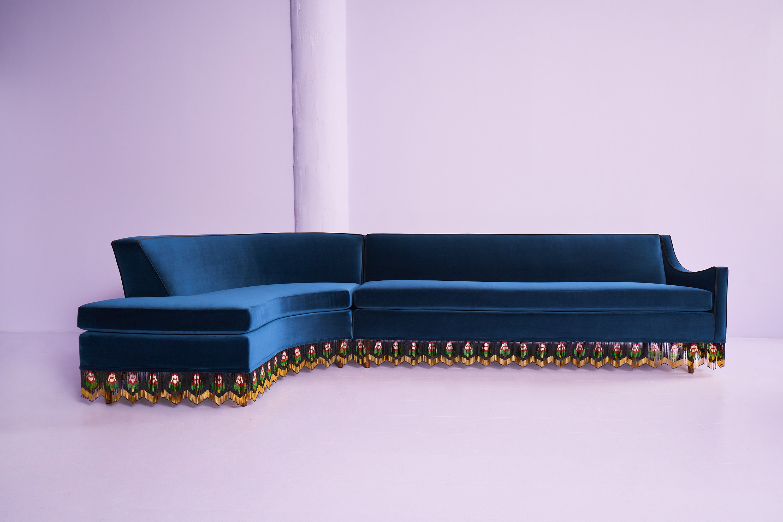 CUSTOM 1950’s Modified 2 Piece Art Deco Sectional - Etsy