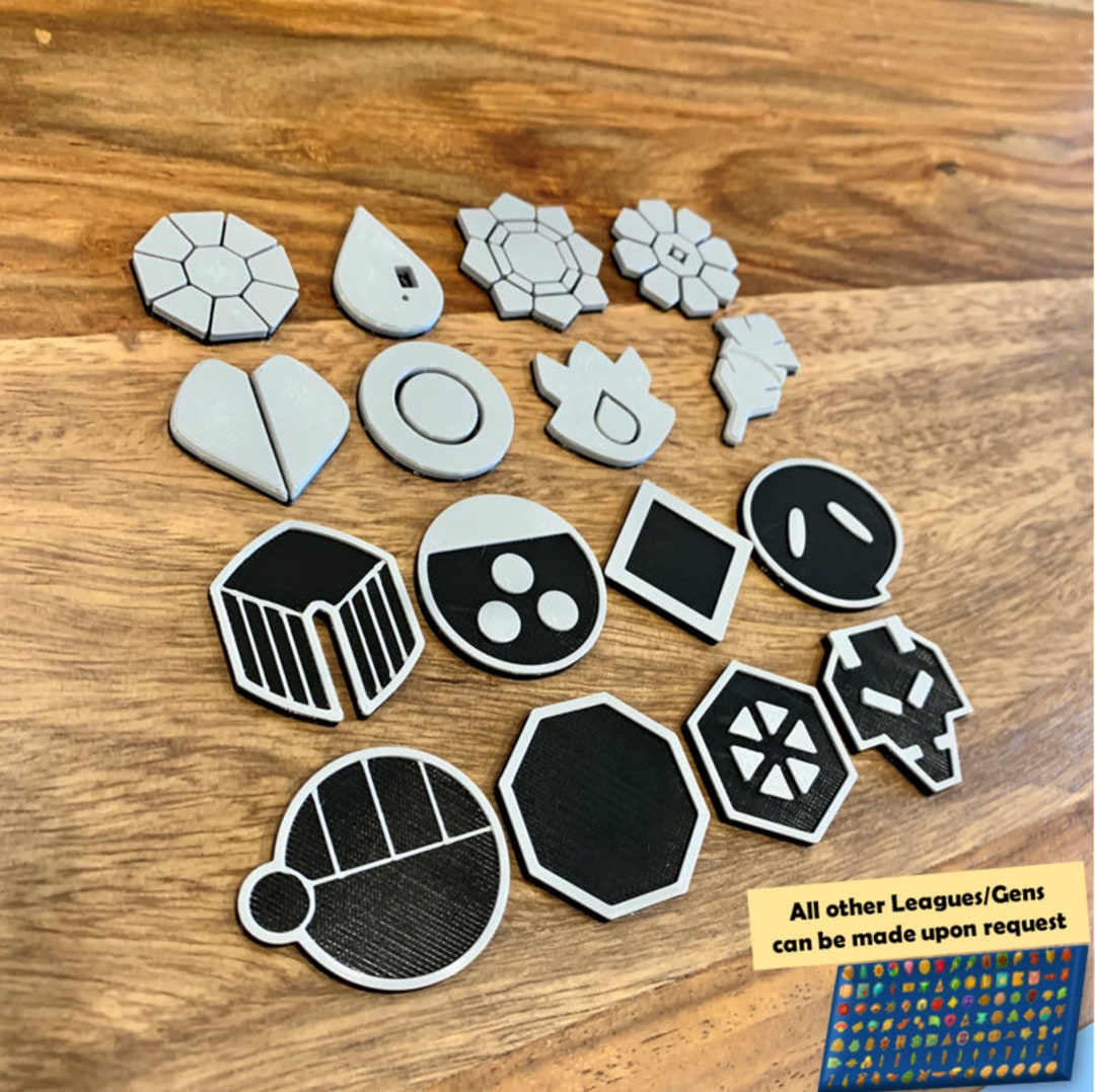 Pokemon Gym Badges - Etsy