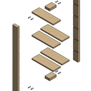 Wall Plant Shelf Detailed Drawings - Etsy