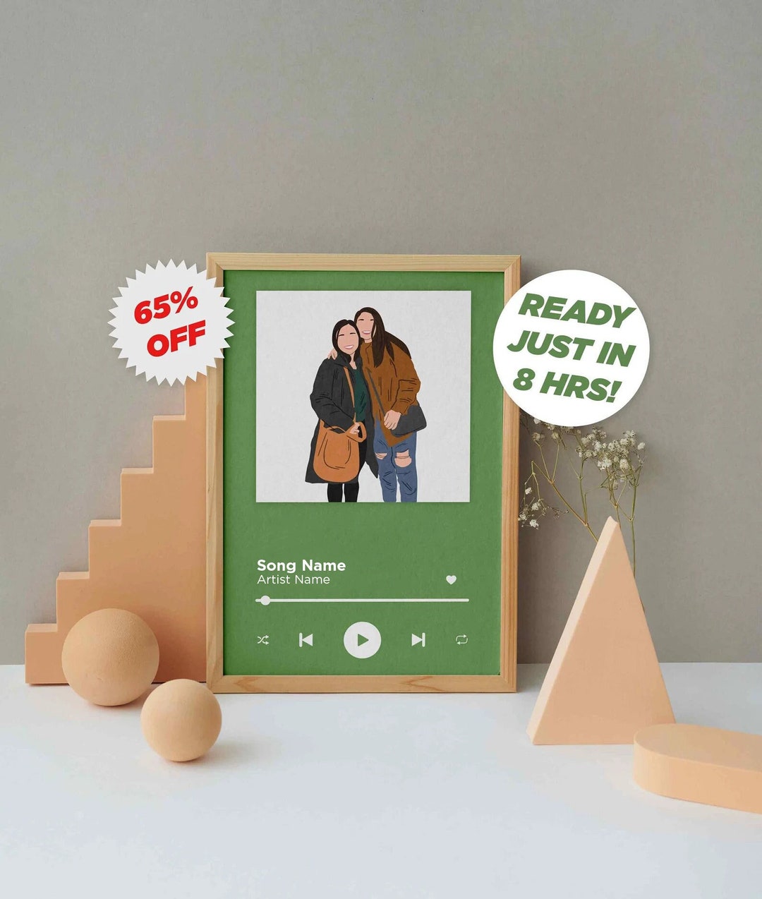 Music Album Cover Faceless Portrait Illustration With Digital Print ...