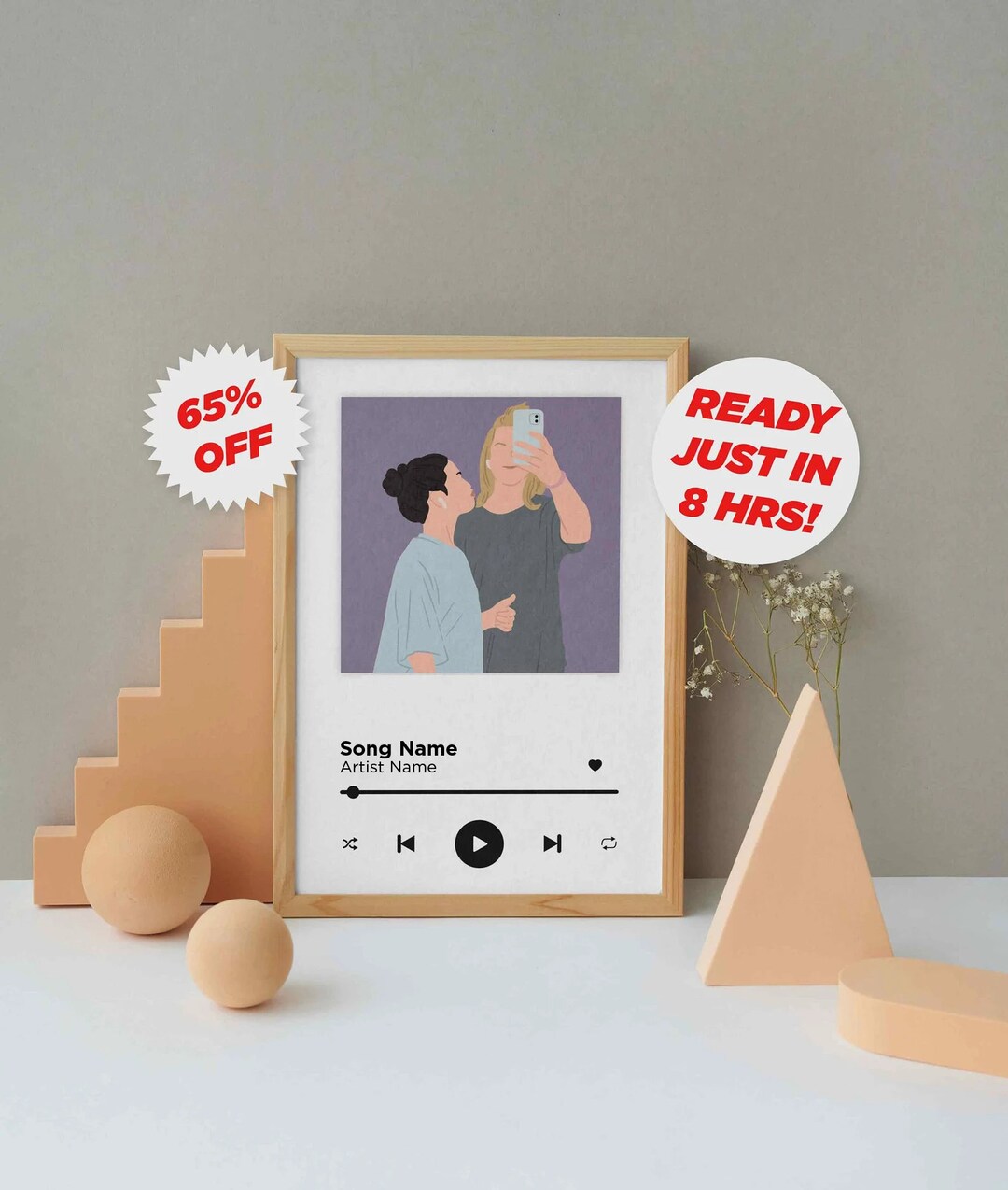 Album Cover Faceless Portrait, Valentine's Day Custom Music Song ...