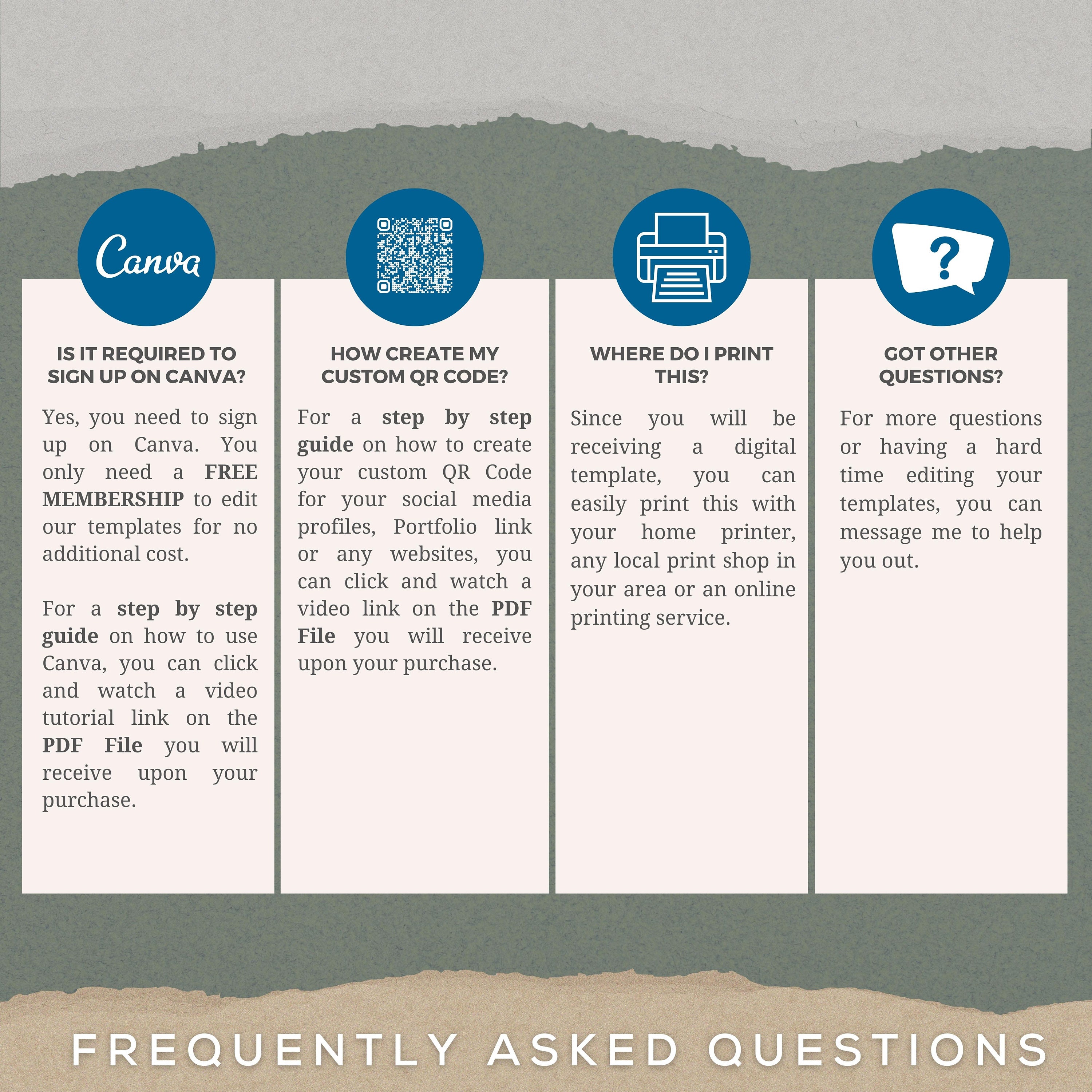 Minimal Resume Template QR Code Professional Resume Template - Etsy