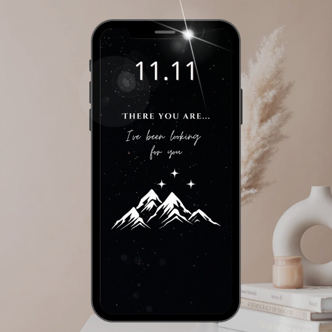 ACOTAR Mobile Phone Wallpaper, SJM Screensaver, iPhone Wallpaper Black ...