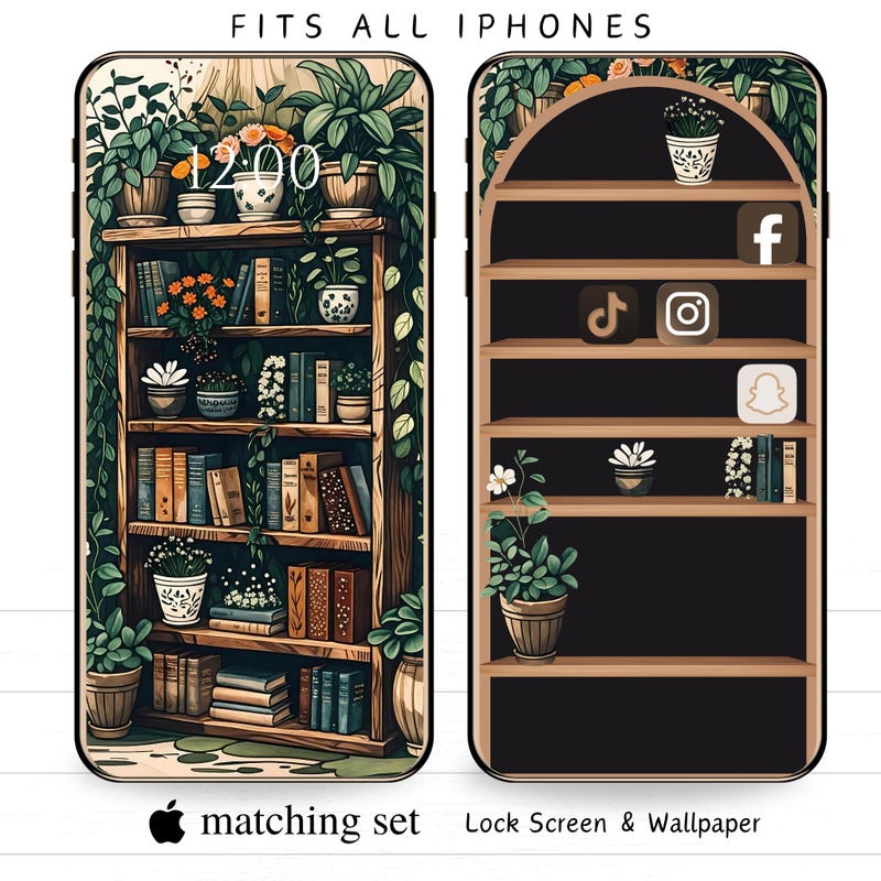 Wallpaper iPhone Shelf - Etsy