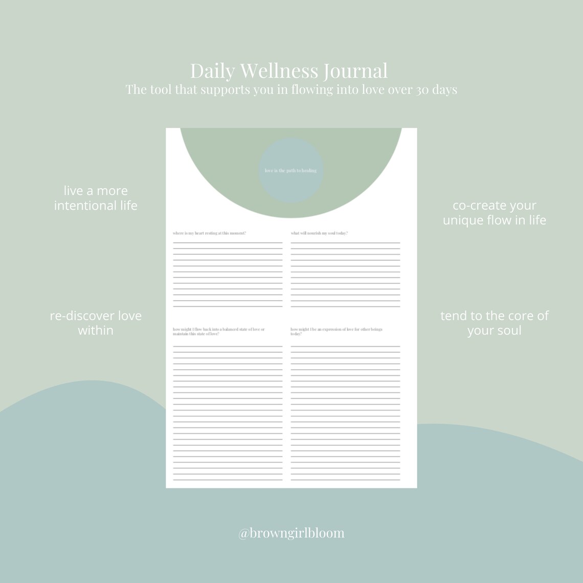 Printable Wellness Journal - Etsy